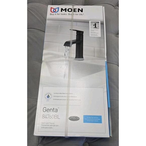 Moen | Other | Moen Genta 8476bl Bathroom Faucet Matte Black Deck Plate ...